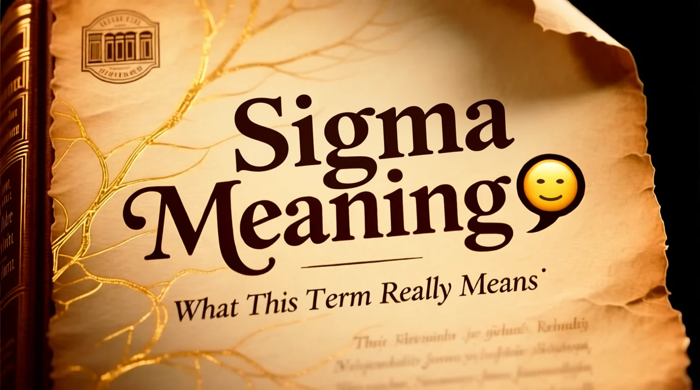 Sigma Meaning 💬 | What This Viral Personality Term Really Means
